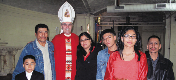 First Confirmation - Bishop Sanchez Returns to St. Agatha’s - The Tablet