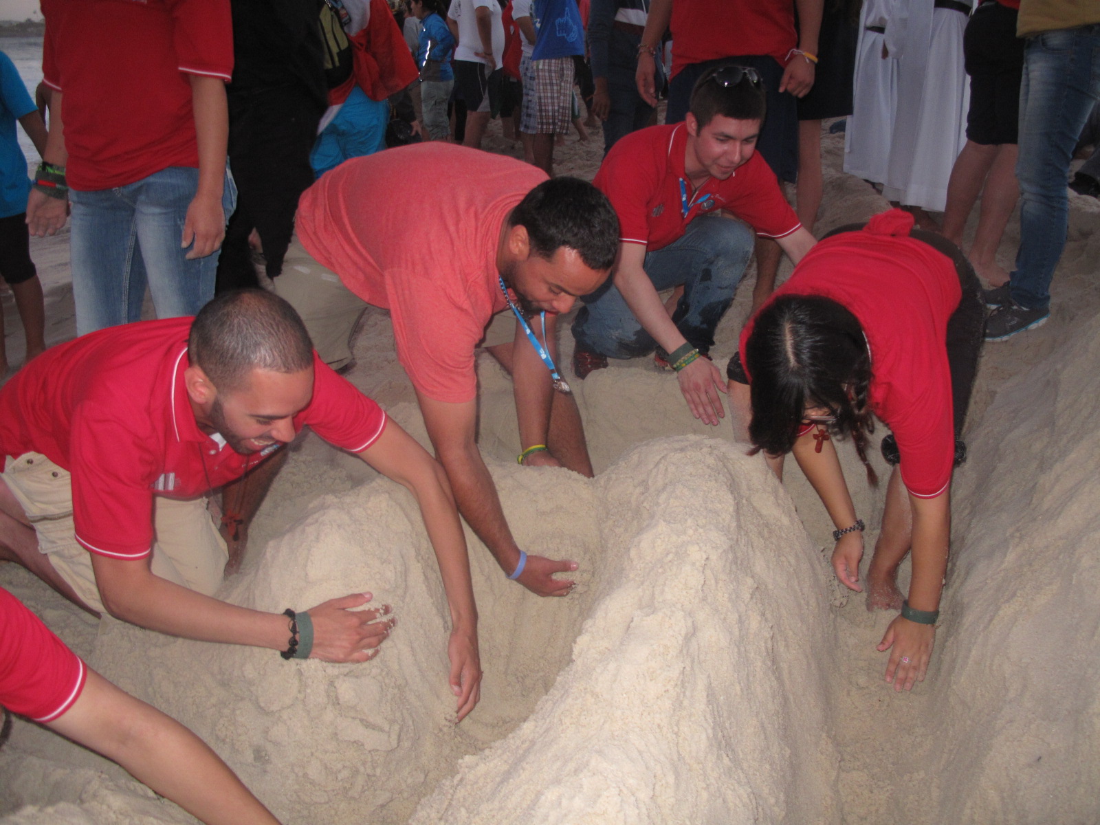 Brooklyn and Queens Youth build trenches to survive WYD Brazil. - The ...