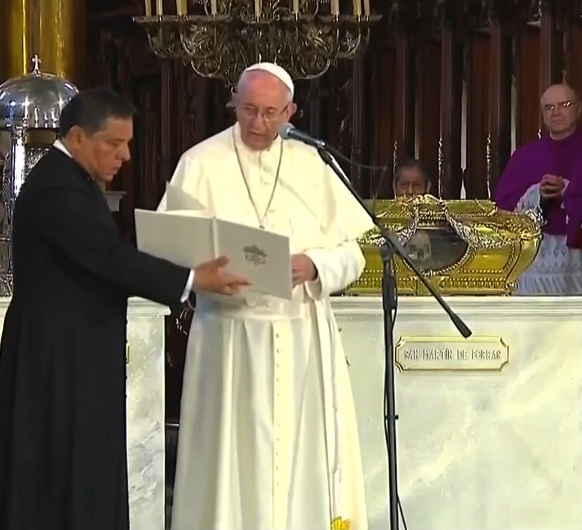 Prayer In Front Of The Relics Of The Peruvian Saints - The Tablet