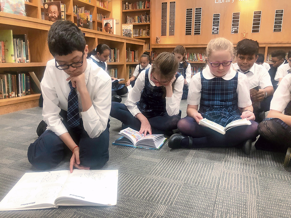 Students at St. Matthias Just Dewey It at School Library - The Tablet