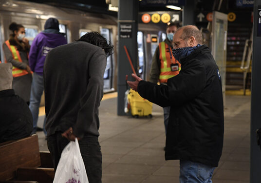 With Subway Shutdown, Advocates Work Overtime to Help Homeless - The Tablet