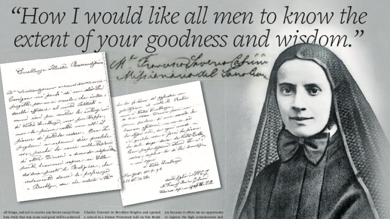 Only In Print: Letters Show Mother Cabrini’s Admiration for Bishop of ...