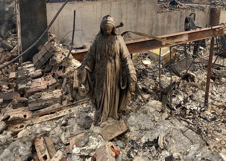 Colorado Family Finds Hope in Mary Statue Largely Untouched by Wildfire ...