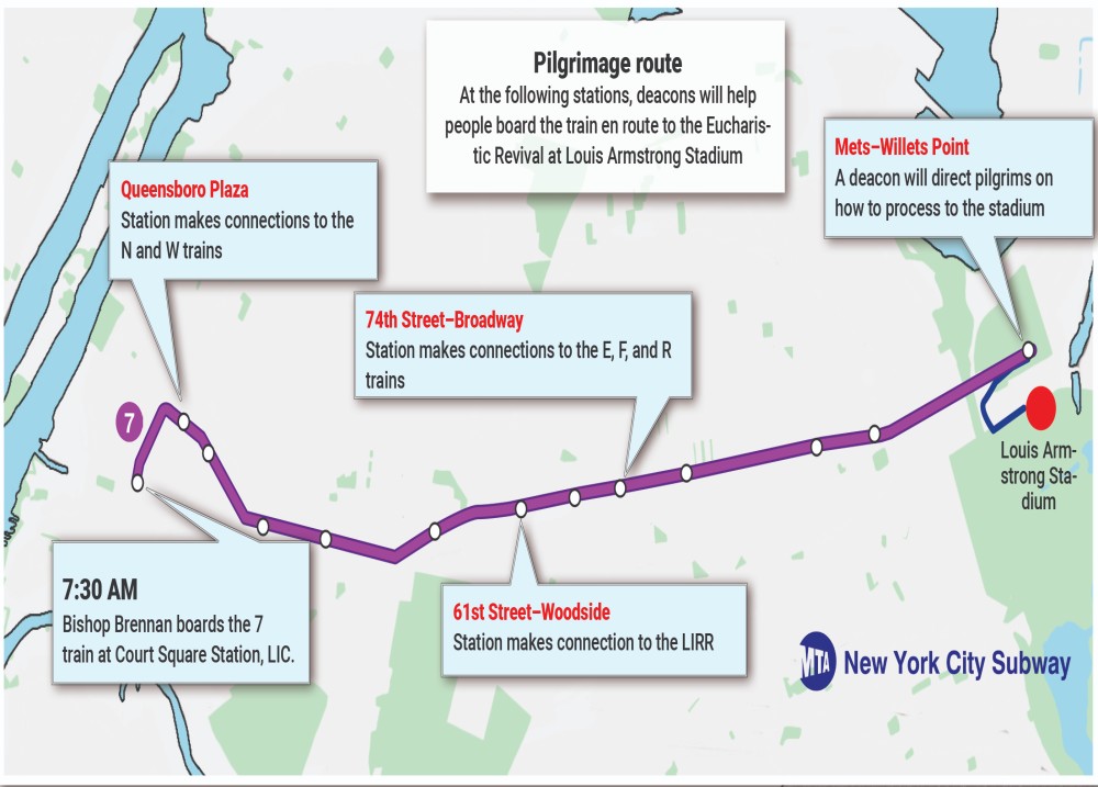 Many of the Faithful, Led By Bishop Brennan, Will Take the 7 Train to ...